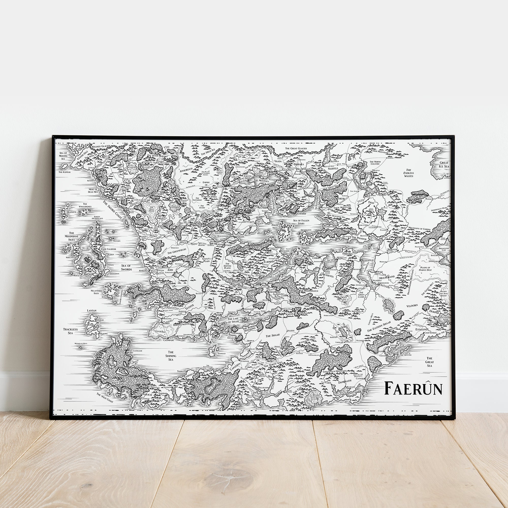 Map of Faerûn | Etsy Canada