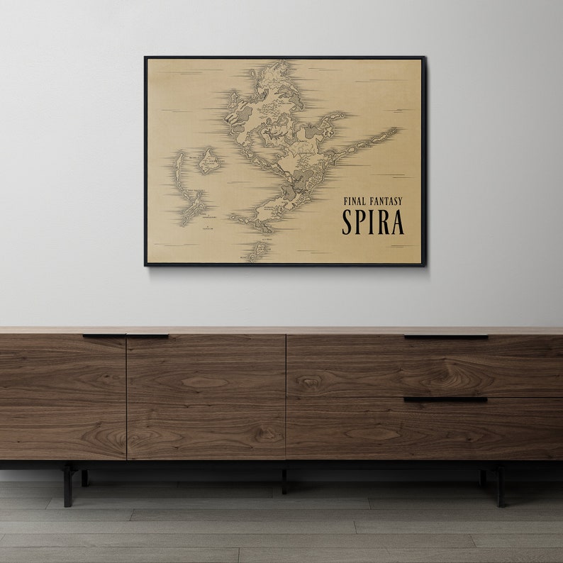 Map of Spira: Final Fantasy X | Etsy