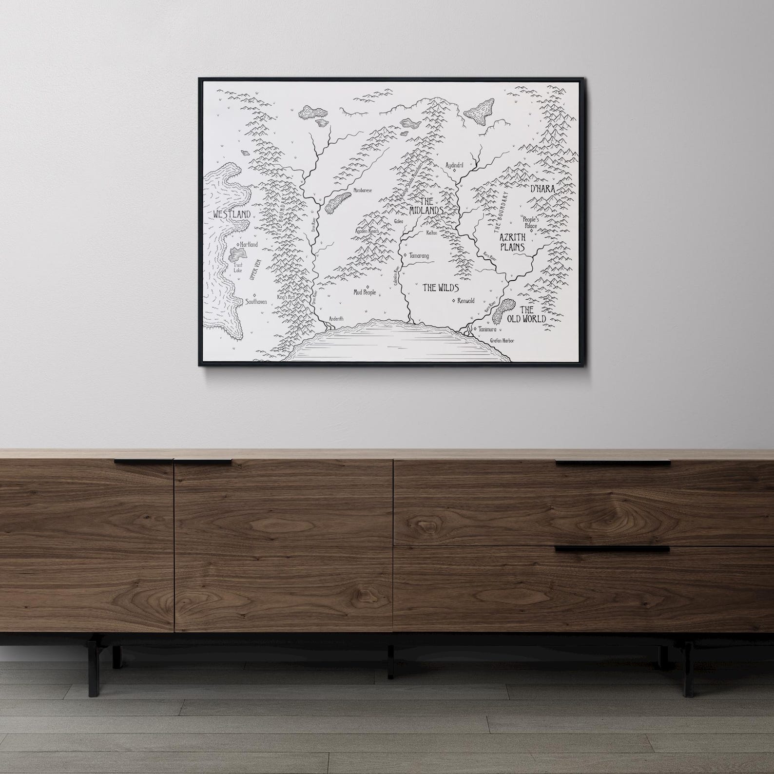 Map From the Sword of Truth - Etsy