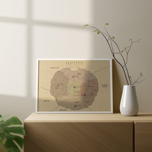 Map of Amestris: Fullmetal Alchemist - Etsy