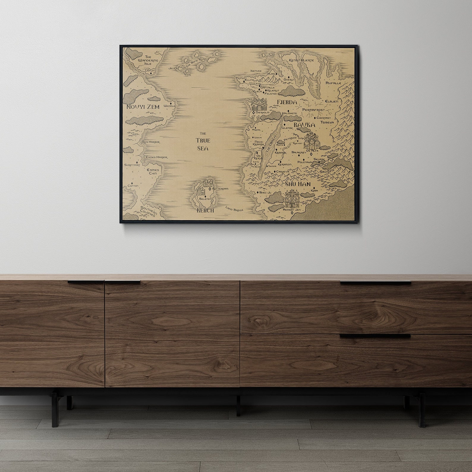 Map of Ravka grishaverse Shadow and Bone | Etsy Canada