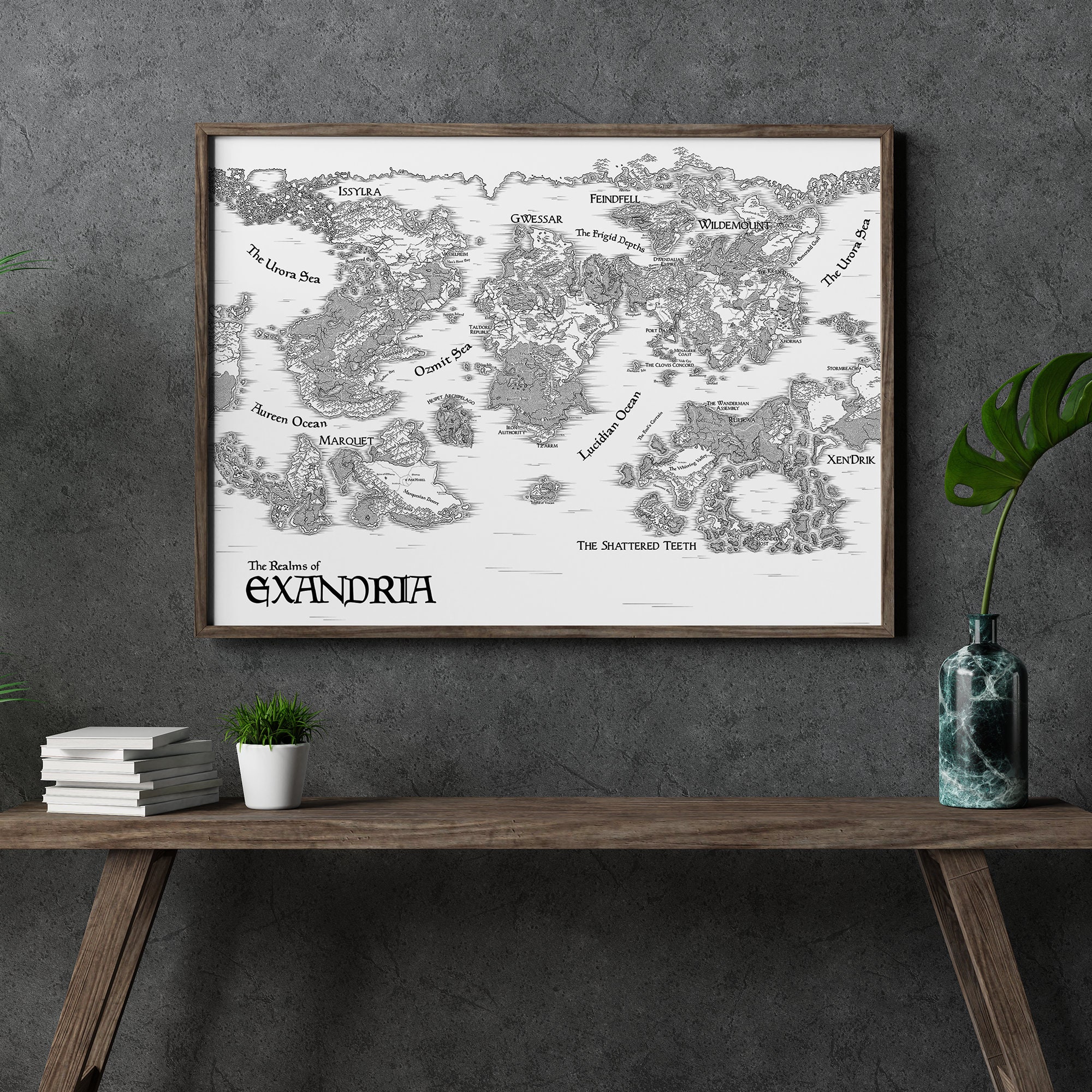 Map of Exandria Expanded - Etsy Canada