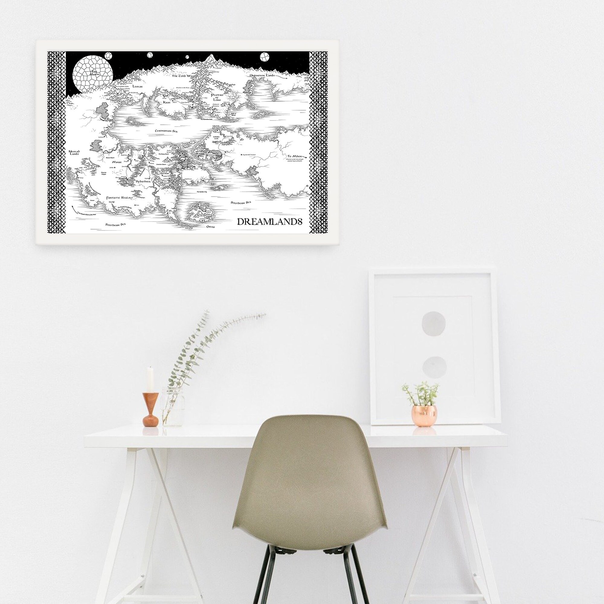 Map of The Dreamlands HP Lovecraft | Etsy