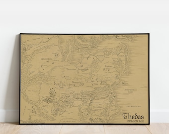 Thedas dragon Age National Park Style Map 16x20 Poster - Etsy