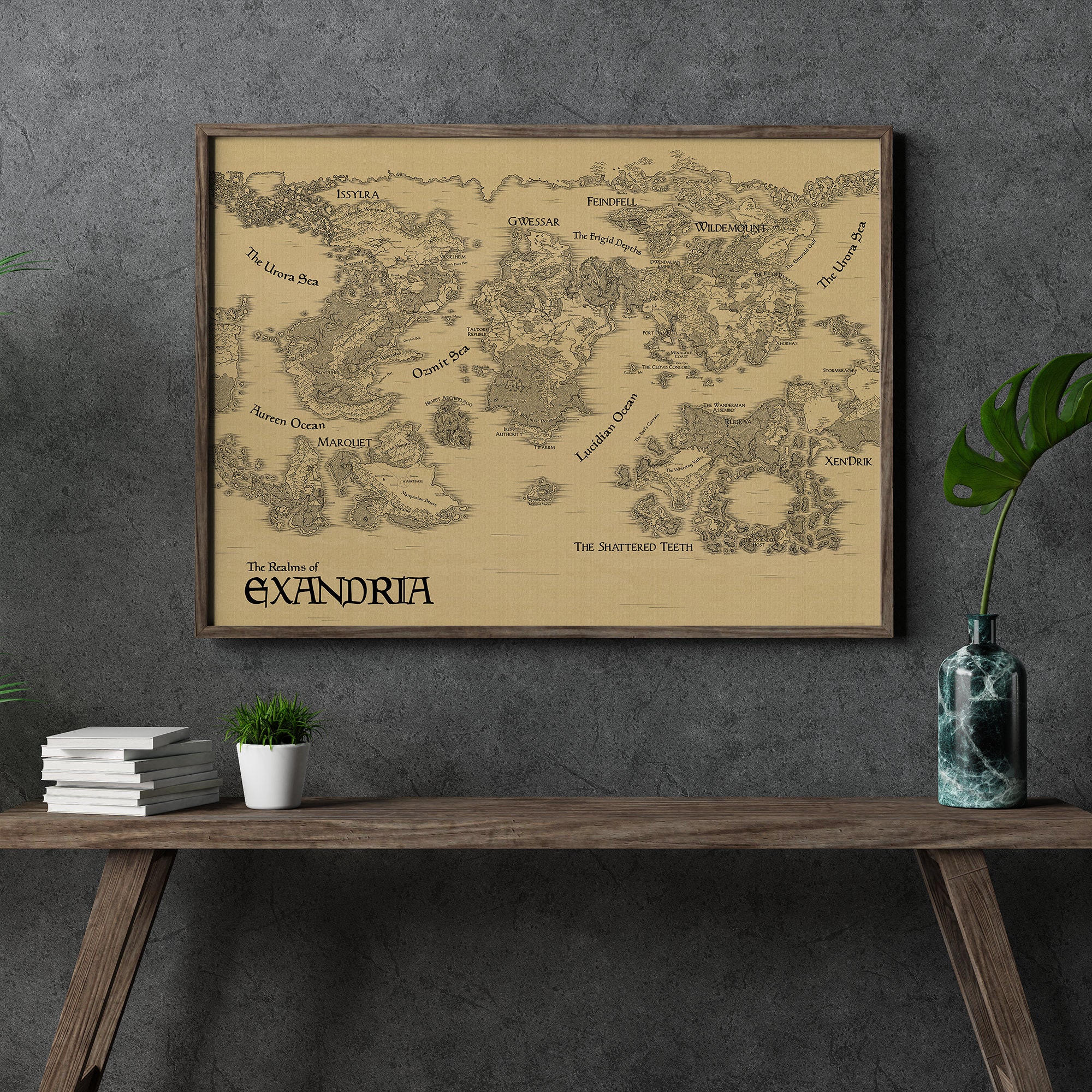 Map of Exandria Expanded - Etsy Canada