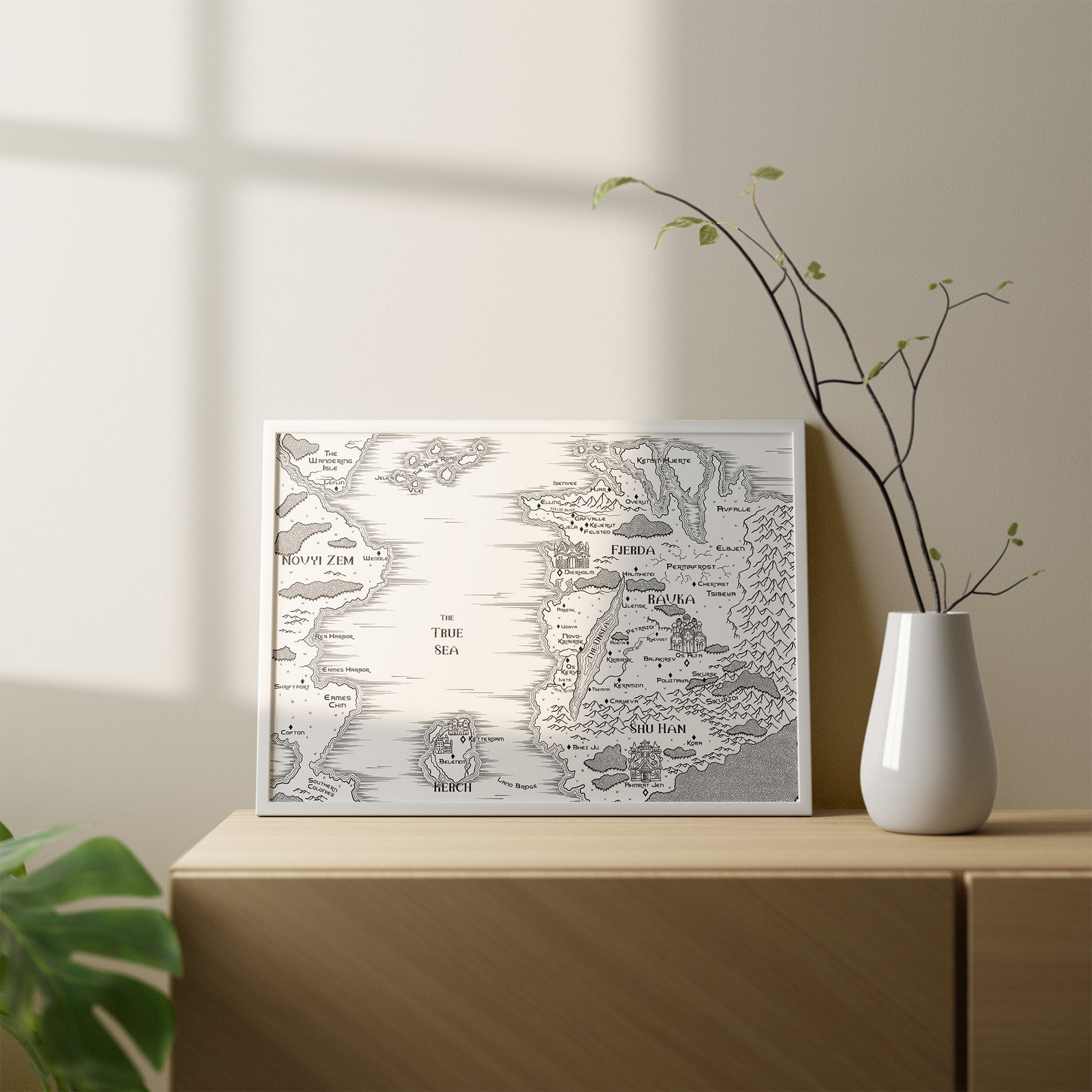 Map of Ravka grishaverse Shadow and Bone - Etsy Ireland