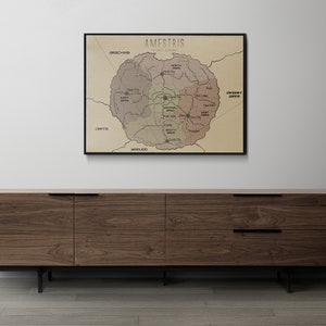 Map of Amestris: Fullmetal Alchemist - Etsy