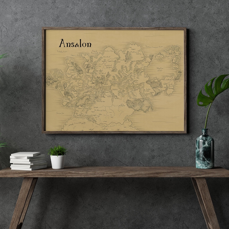 Map of Ansalon: Dragonlance - Etsy UK