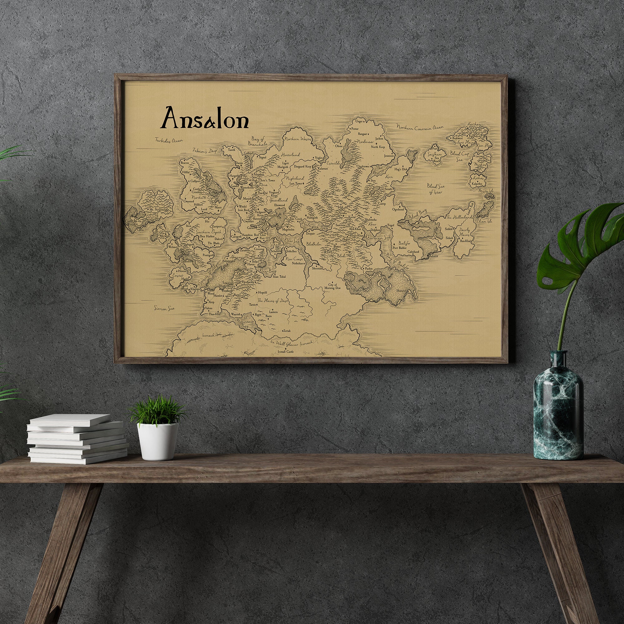 Map of Ansalon: Dragonlance - Etsy UK