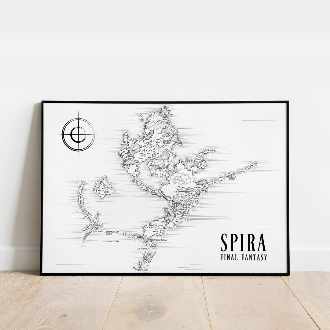 Map of Spira: Final Fantasy X - Etsy