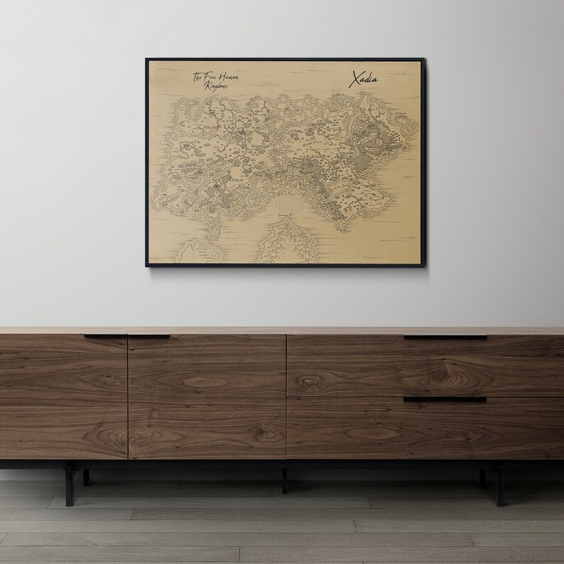 Map From Dragon Prince xadia Five Human Kingdoms - Etsy