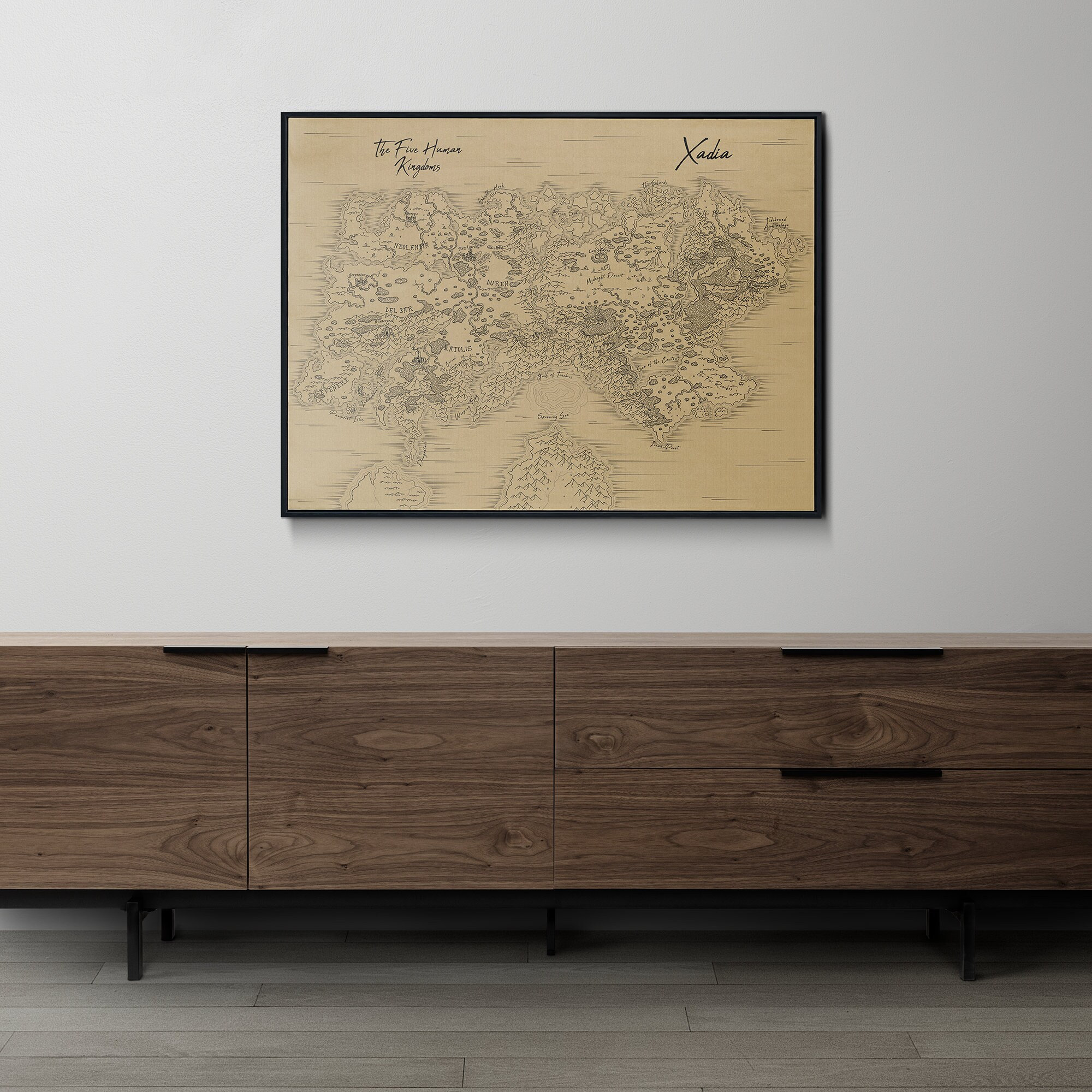 Map From Dragon Prince xadia Five Human Kingdoms - Etsy Canada