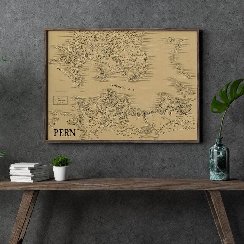 Map of Pern - Etsy