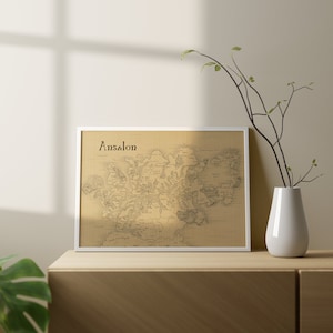 Map of Ansalon: Dragonlance - Etsy