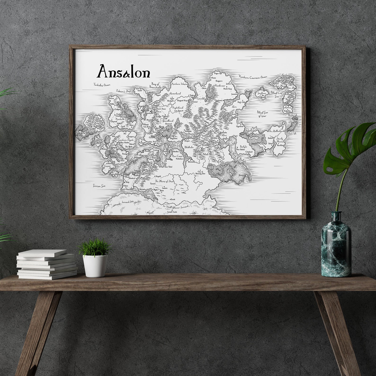 Map of Ansalon: Dragonlance - Etsy UK