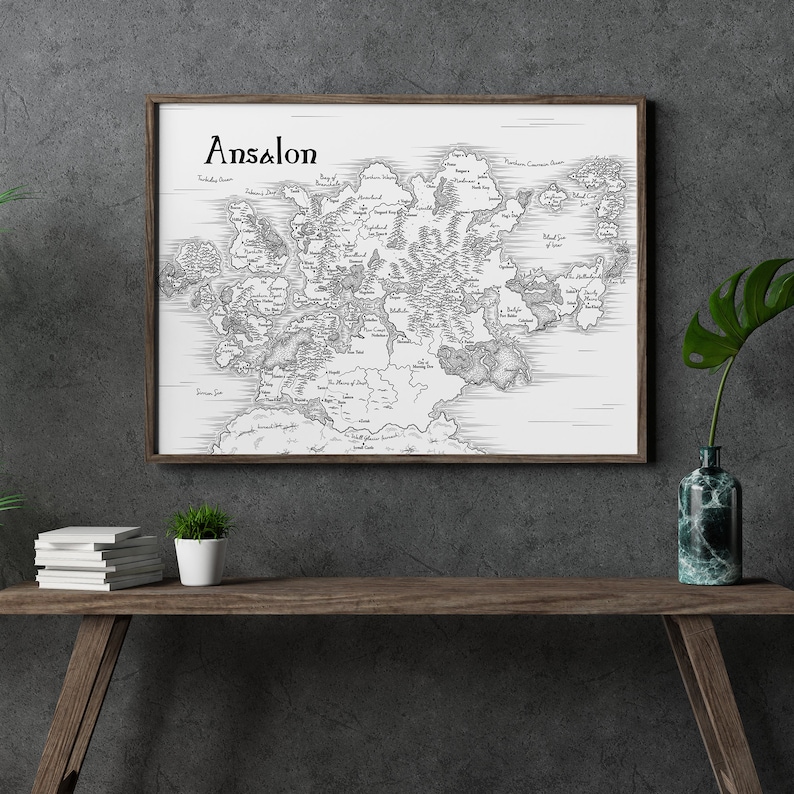 Map of Ansalon: Dragonlance - Etsy UK