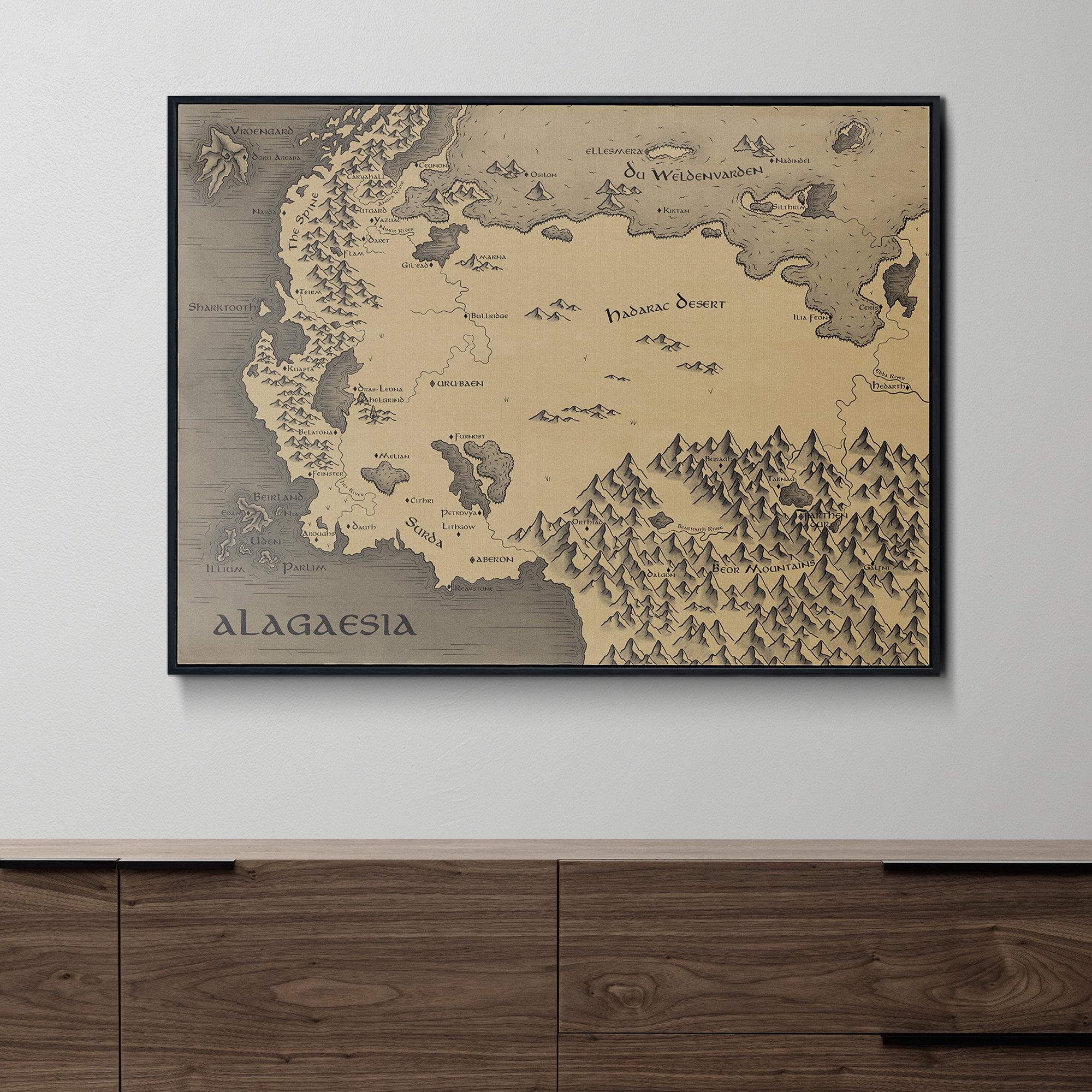 Map of Alagaesia: Eragon - Etsy UK