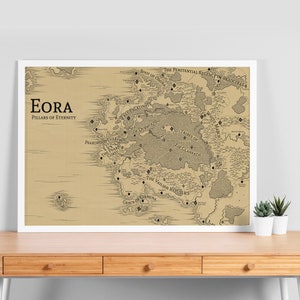 Map of Eora: Pillars of Eternity - Etsy Canada