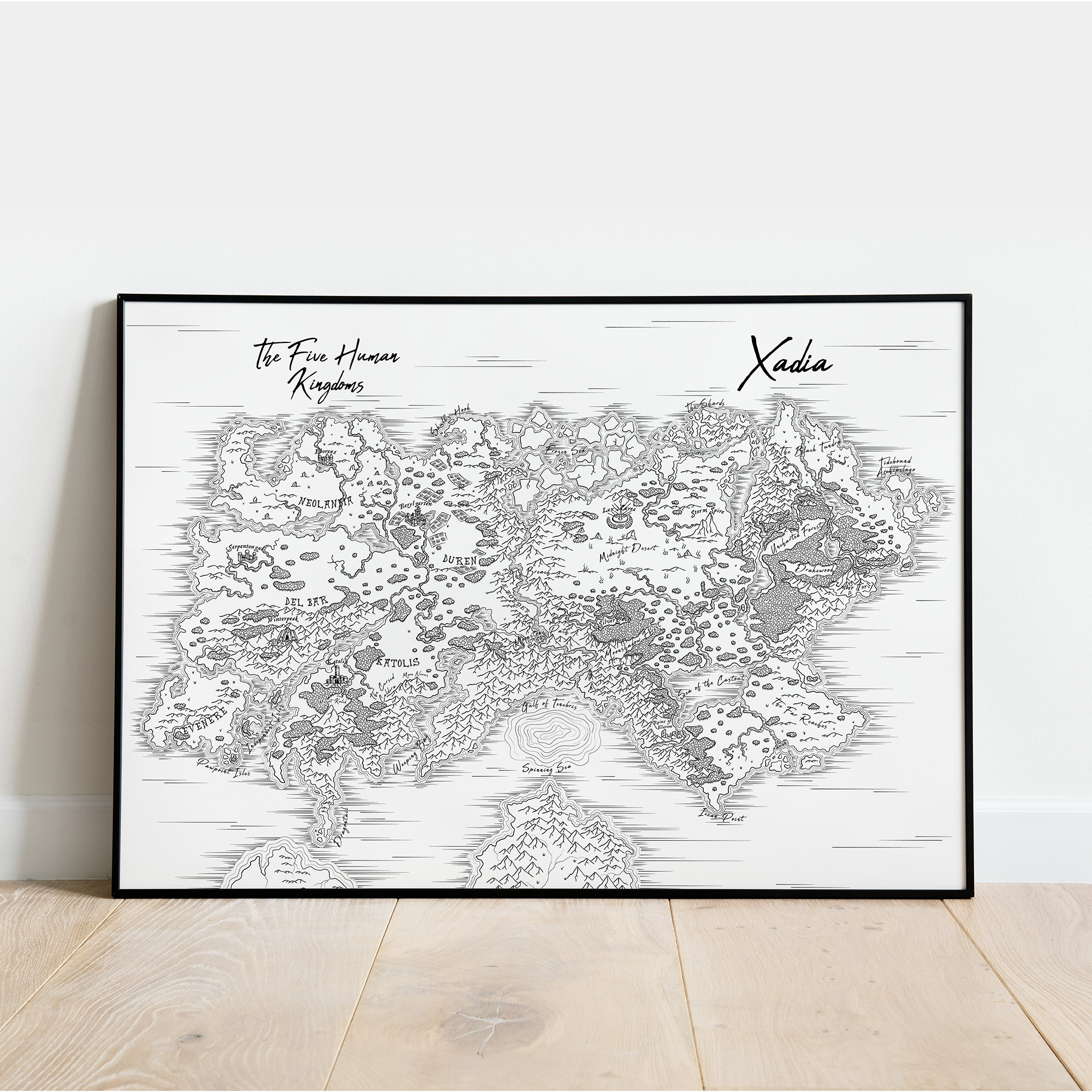 Map From Dragon Prince (xadia | Five Human Kingdoms) - Etsy Canada