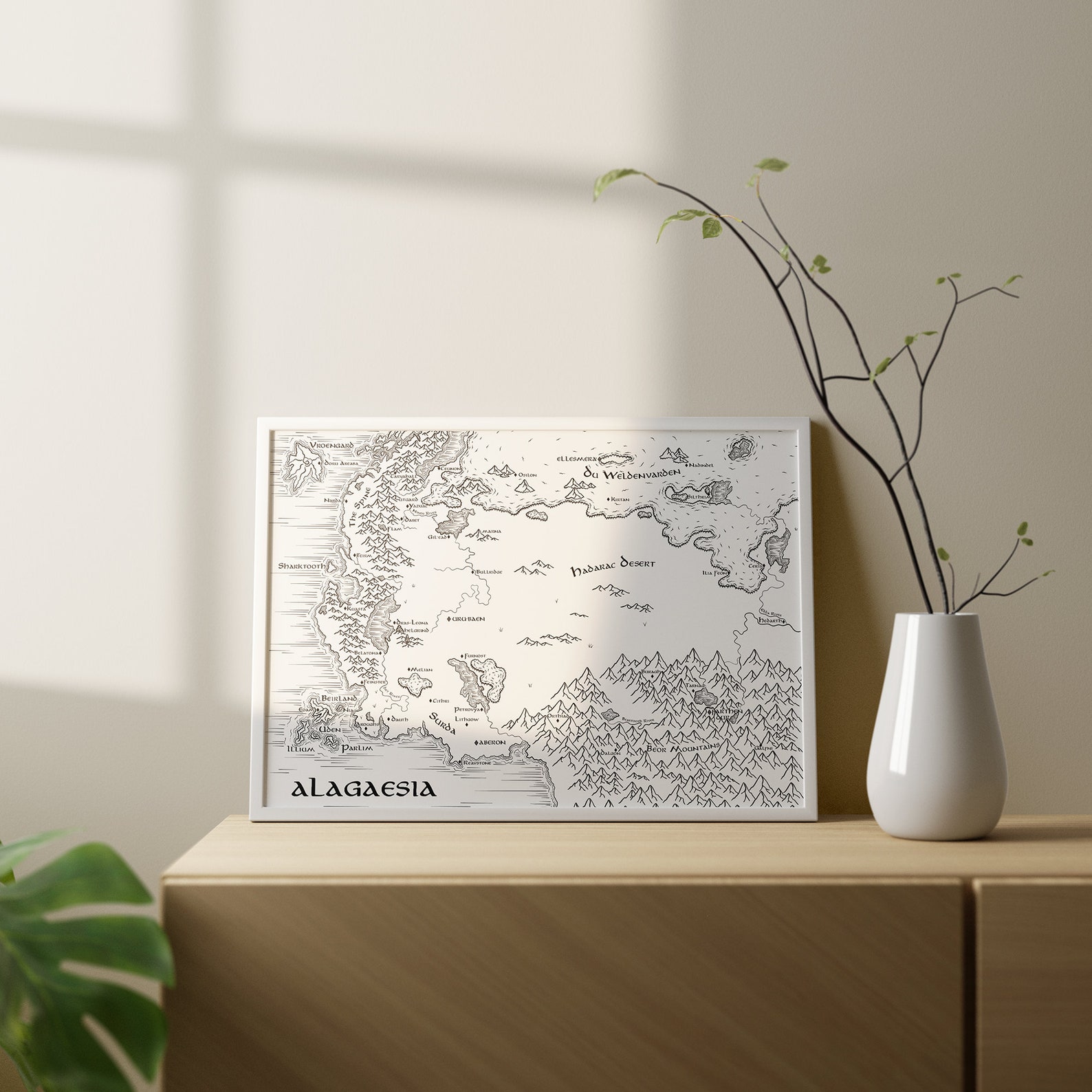 Map of Alagaesia: Eragon - Etsy