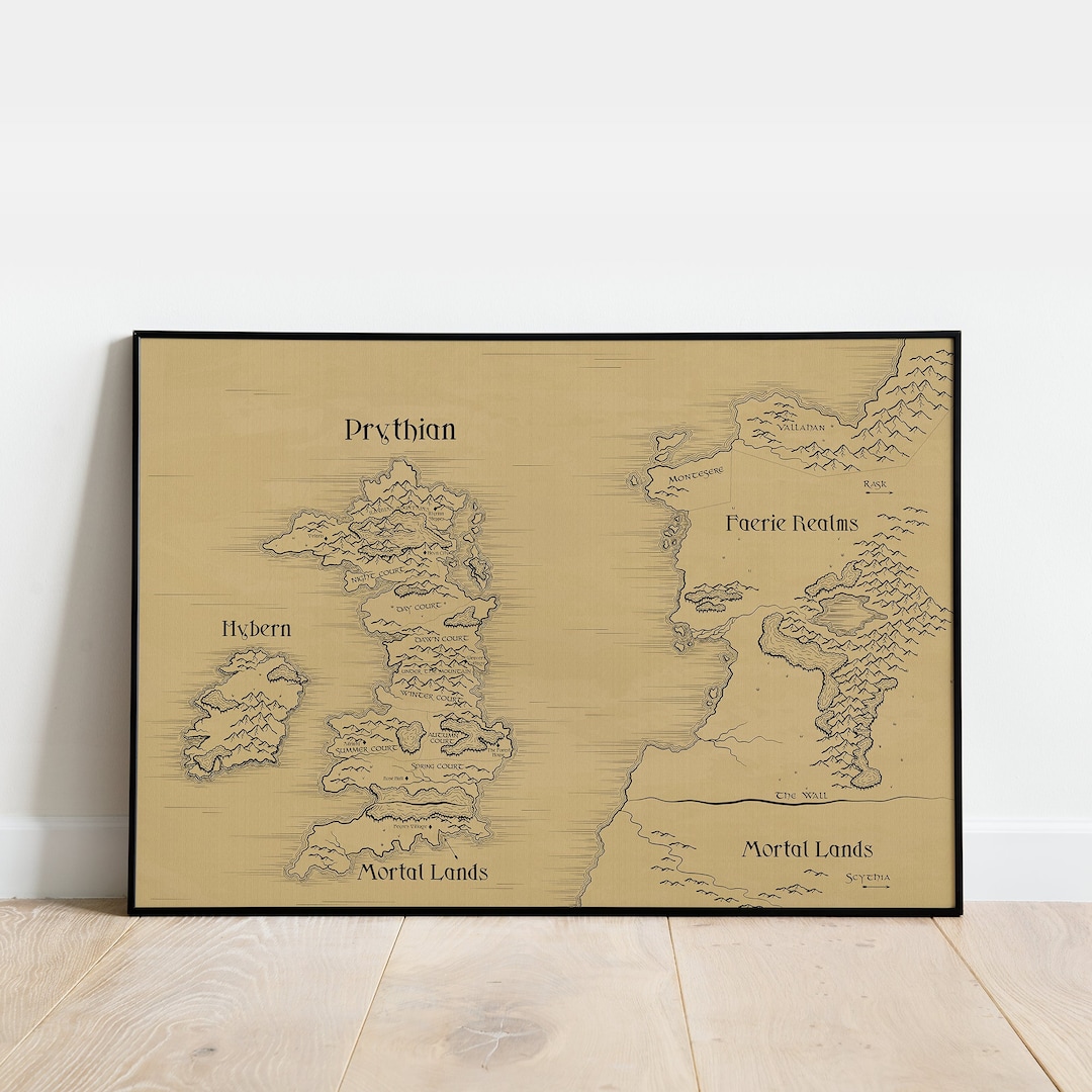Map of Prythian: ACOTAR - Etsy