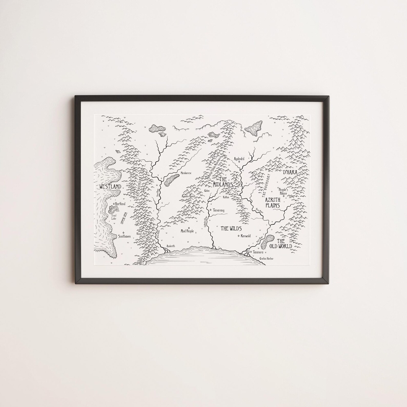Map From the Sword of Truth - Etsy