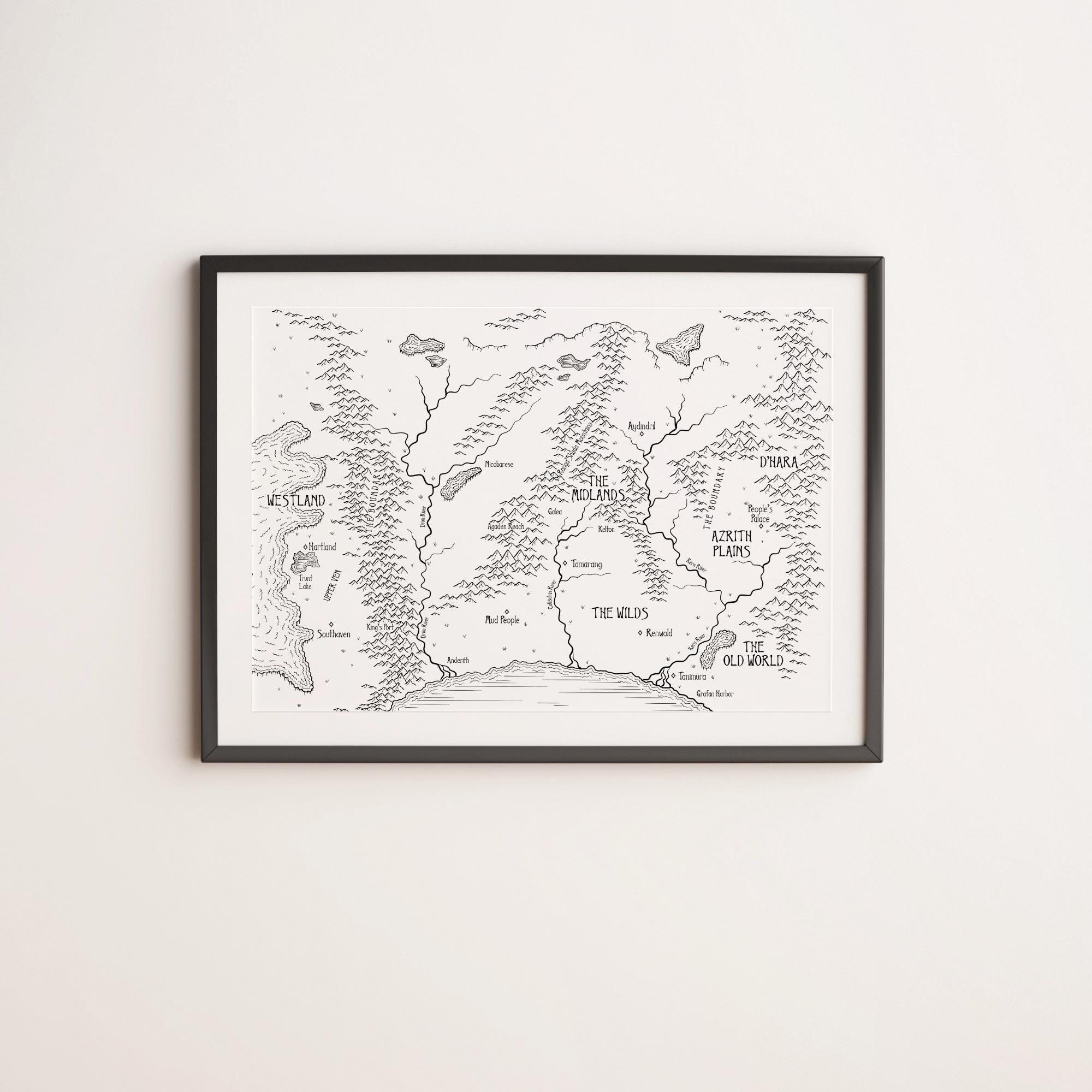 Map From the Sword of Truth - Etsy
