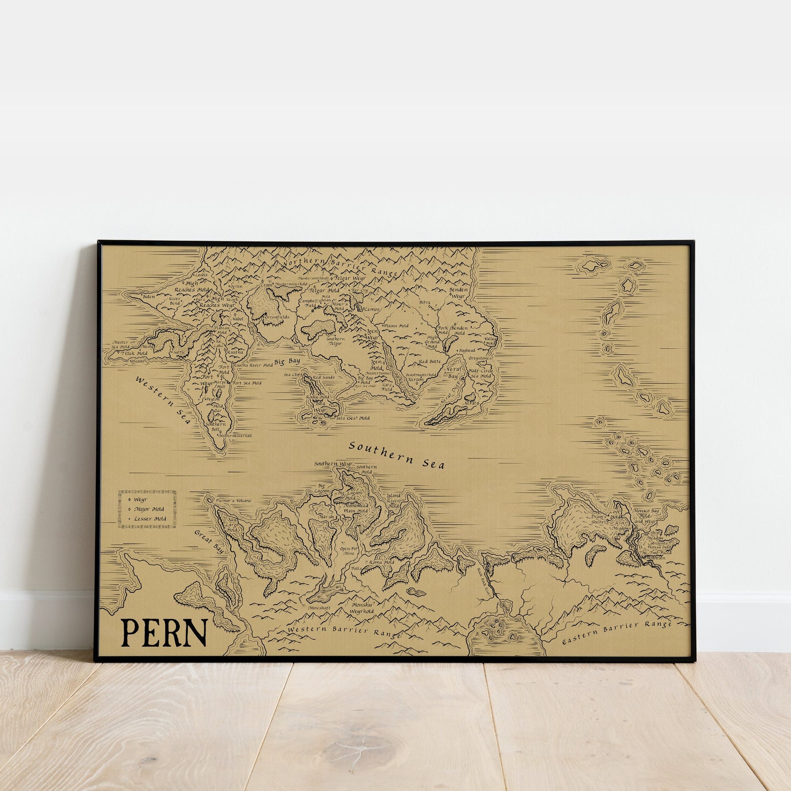 Map of Pern - Etsy