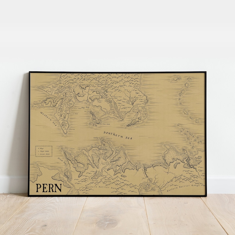 Map of Pern - Etsy