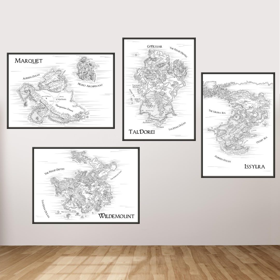Exandria Map Series: Tal'dorei | Marquet | Wildemount | Issylra - Etsy