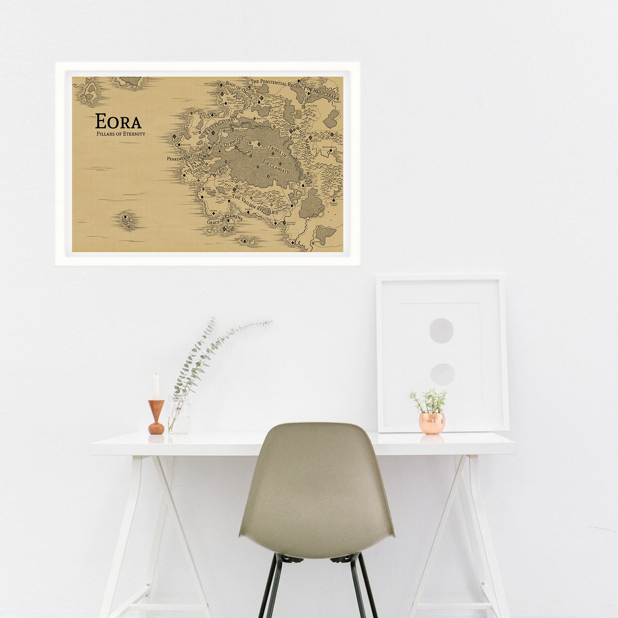 Map of Eora: Pillars of Eternity | Etsy