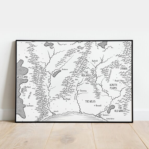 Map From the Sword of Truth - Etsy