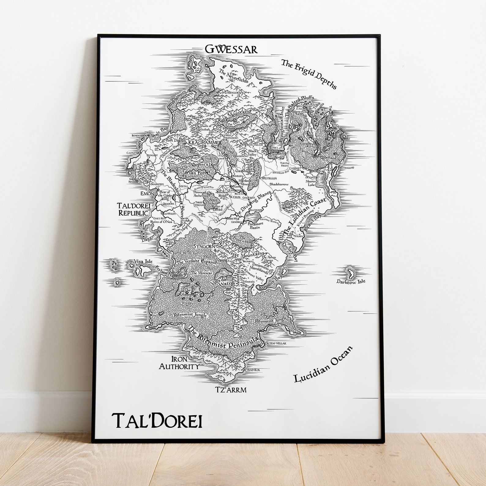 Exandria Map Series: Tal'dorei Marquet Wildemount - Etsy UK