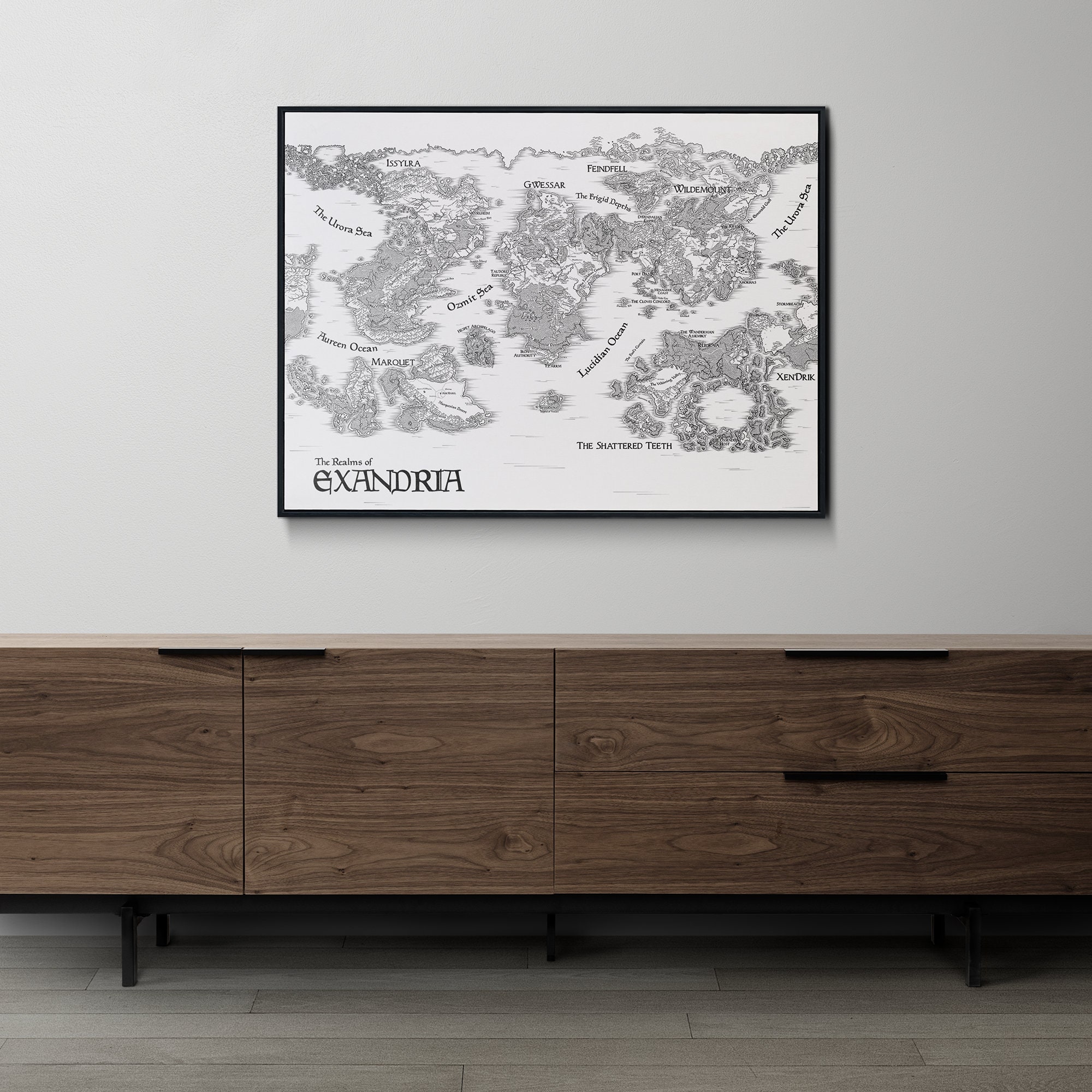 Map of Exandria Expanded - Etsy Canada