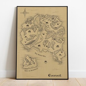 Create and Customize Your Fantasy Map *PRINTED* - Etsy
