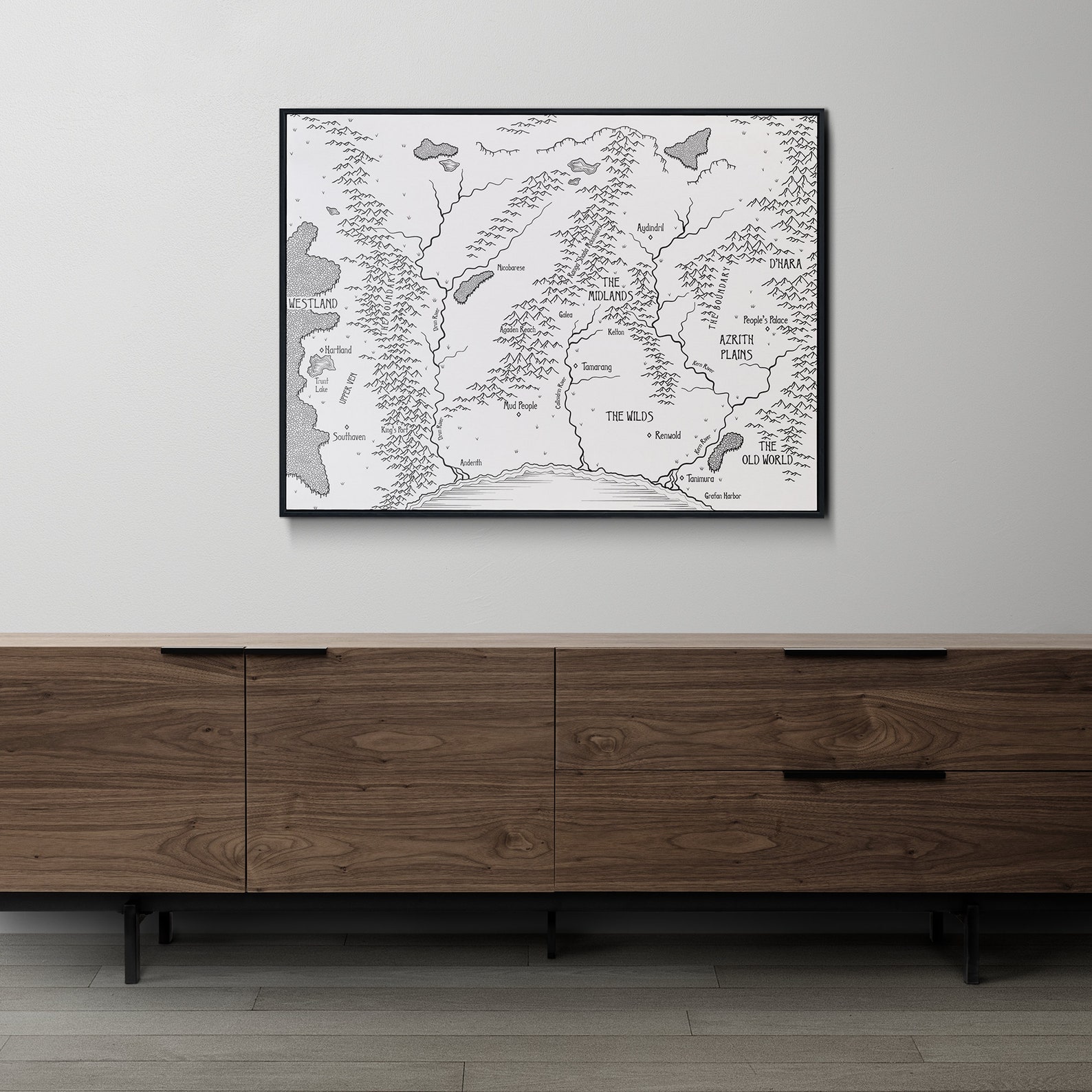 Map From the Sword of Truth - Etsy