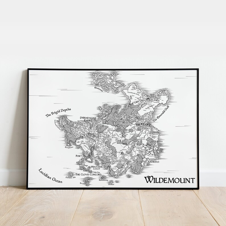 Exandria Map Series: Tal'dorei Marquet Wildemount - Etsy UK