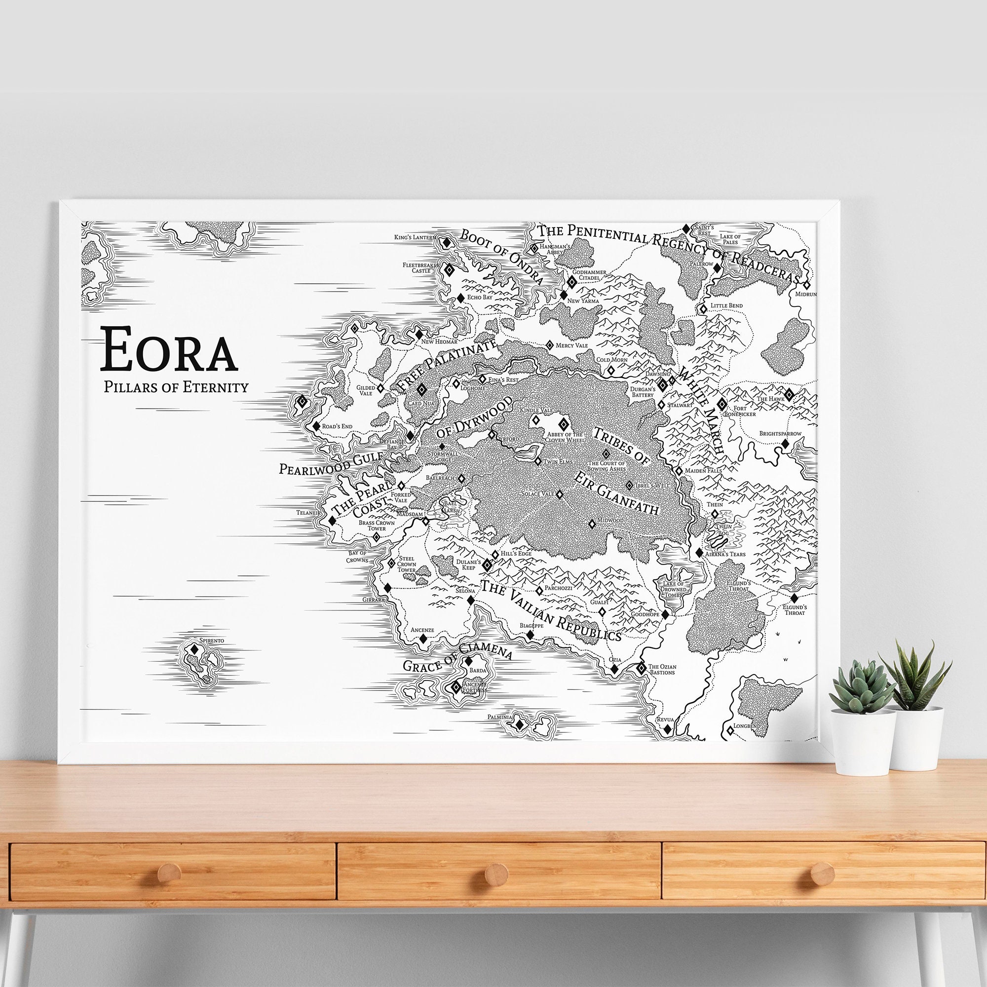 Map of Eora: Pillars of Eternity - Etsy Canada