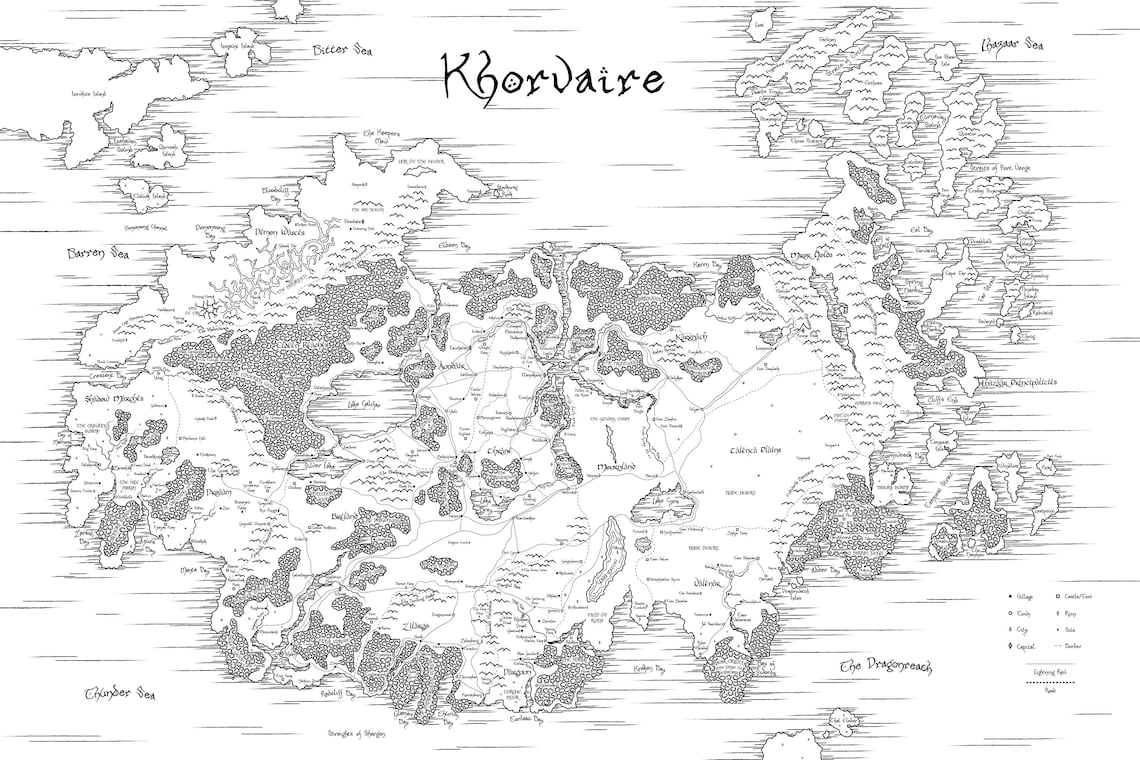 Map of Khorvaire | Etsy