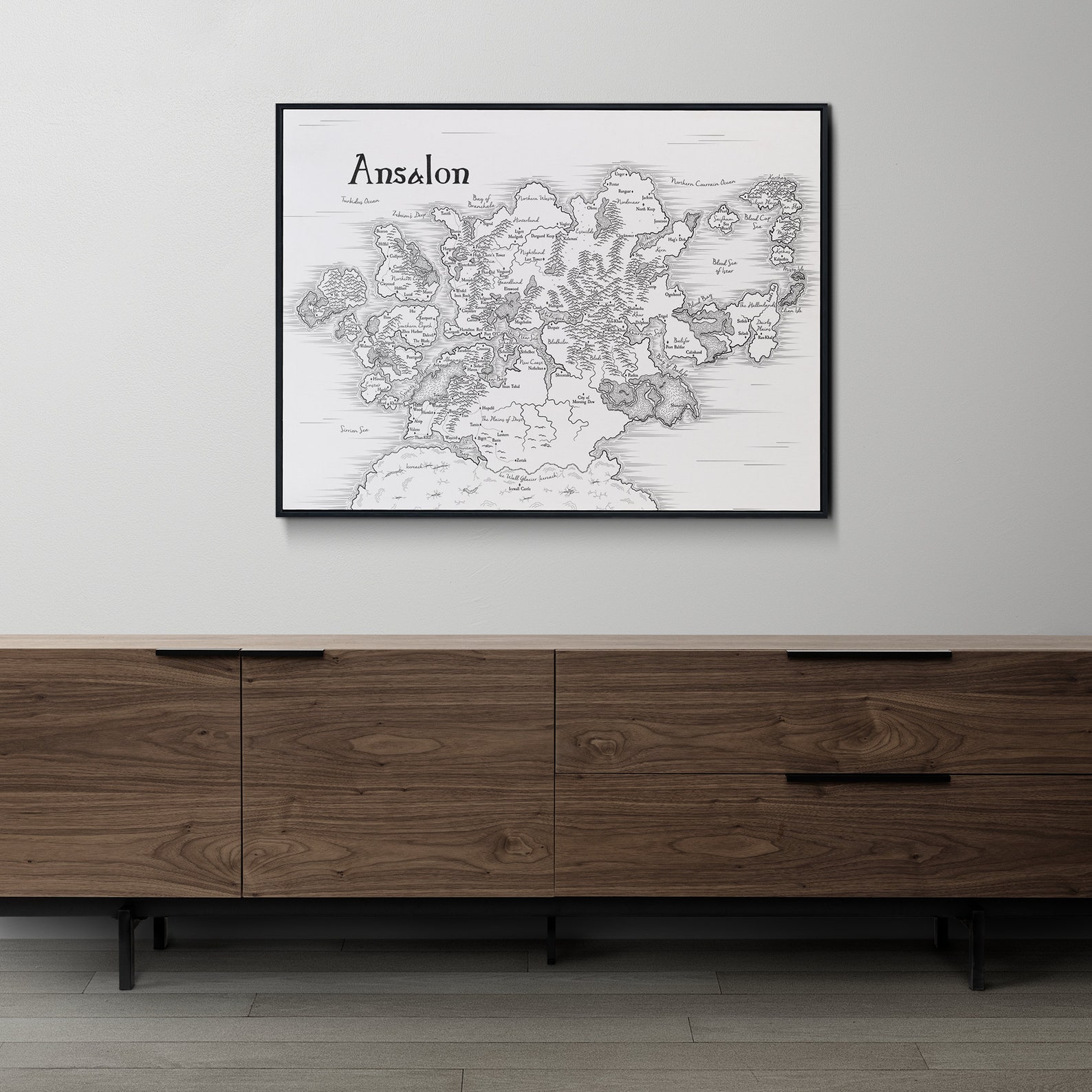 Map of Ansalon: Dragonlance - Etsy UK