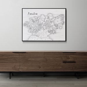 Map of Ansalon: Dragonlance - Etsy