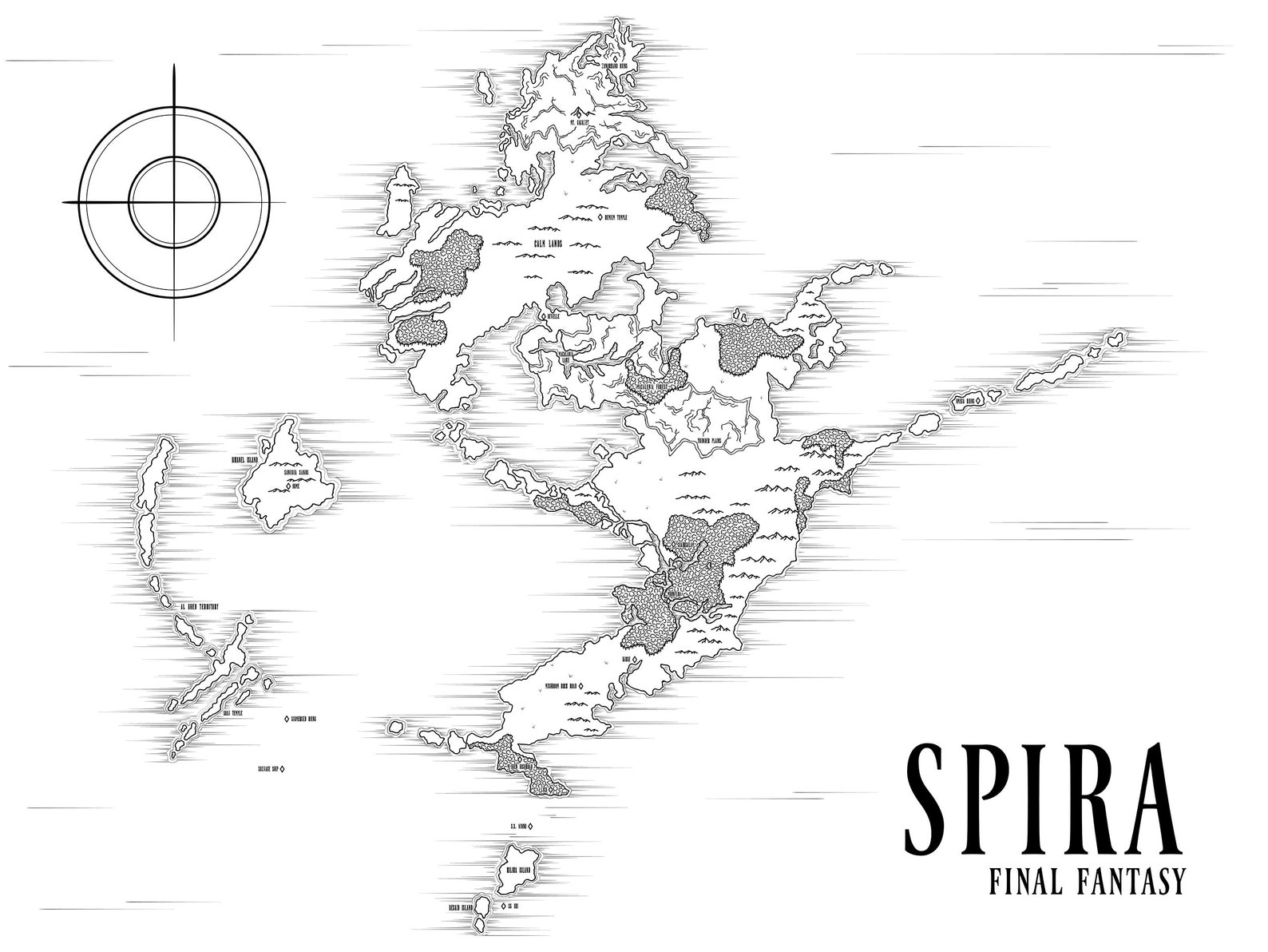 Map of Spira: Final Fantasy X | Etsy