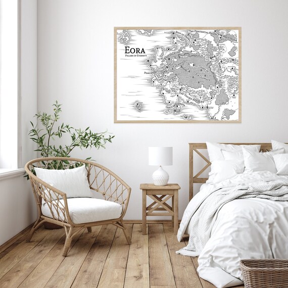 Map of Eora: Pillars of Eternity | Etsy