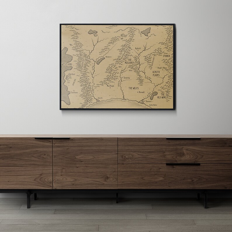 Map From the Sword of Truth - Etsy