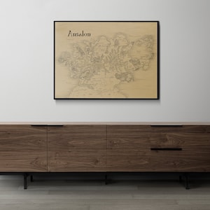 Map of Ansalon: Dragonlance - Etsy UK