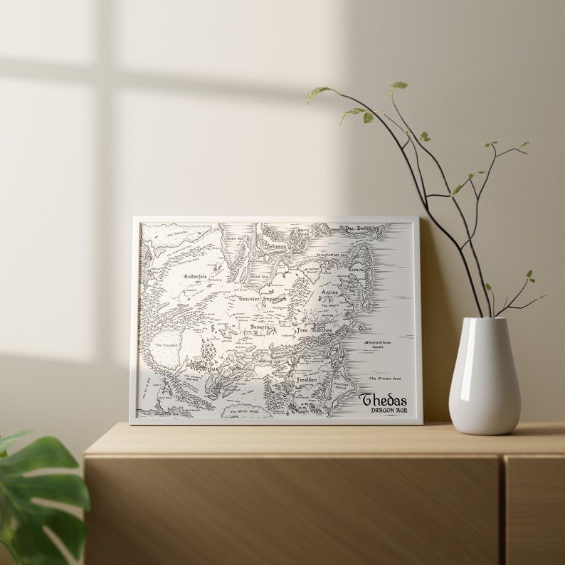 Map of Thedas: Dragon Age - Etsy