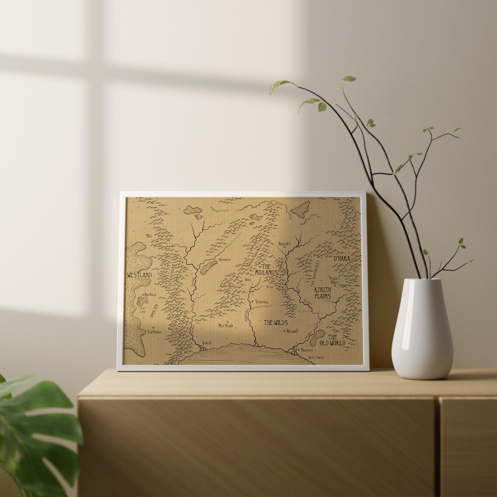 Map From the Sword of Truth - Etsy