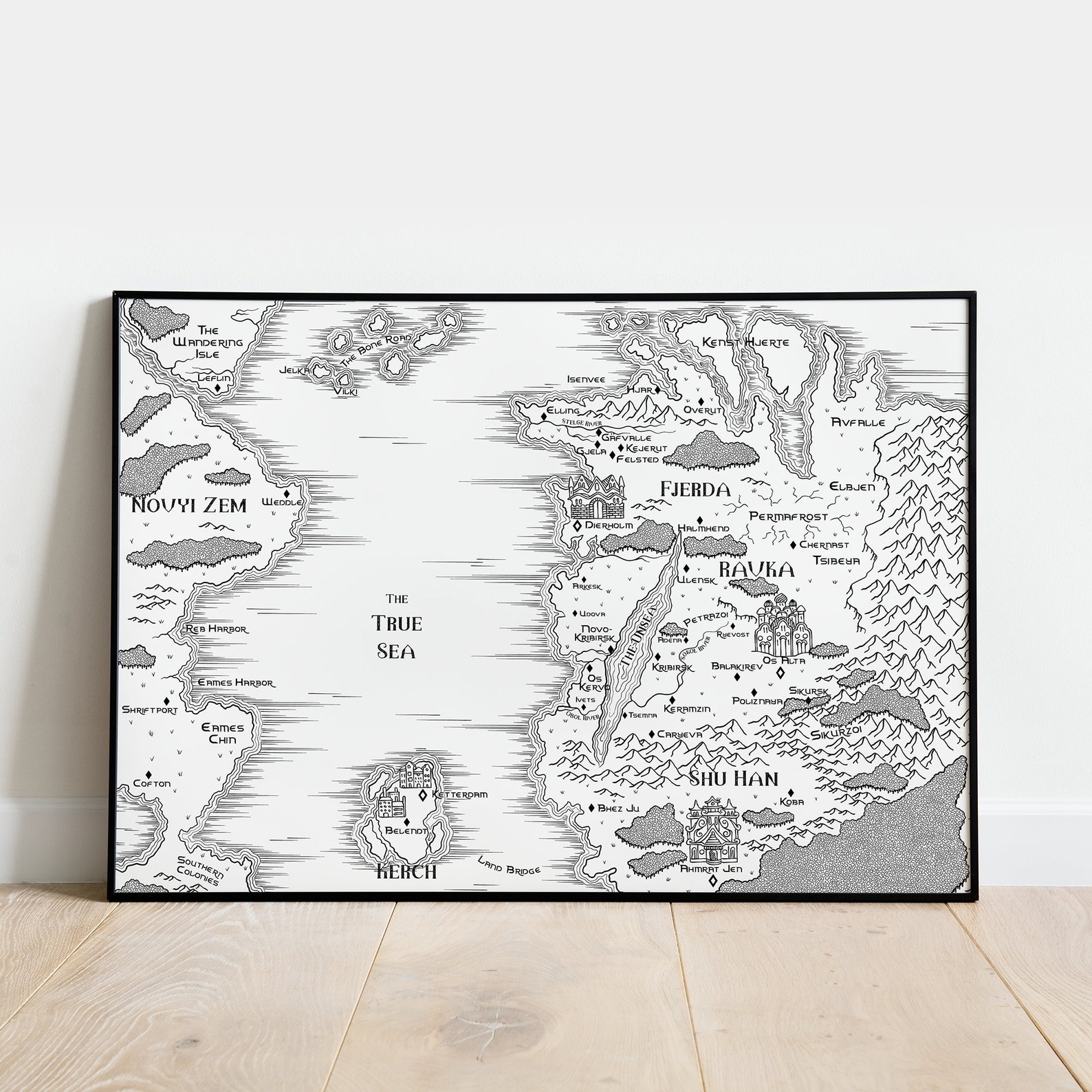 Map of Ravka grishaverse Shadow and Bone - Etsy Ireland