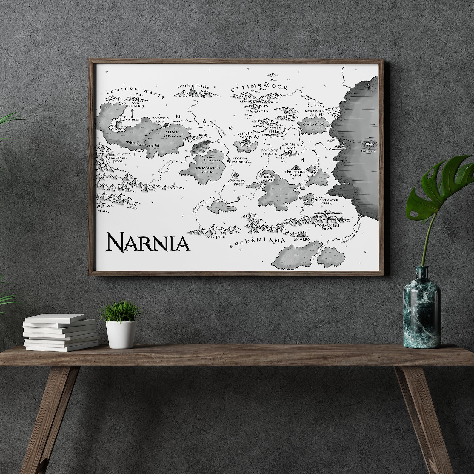 Map of Narnia - Etsy