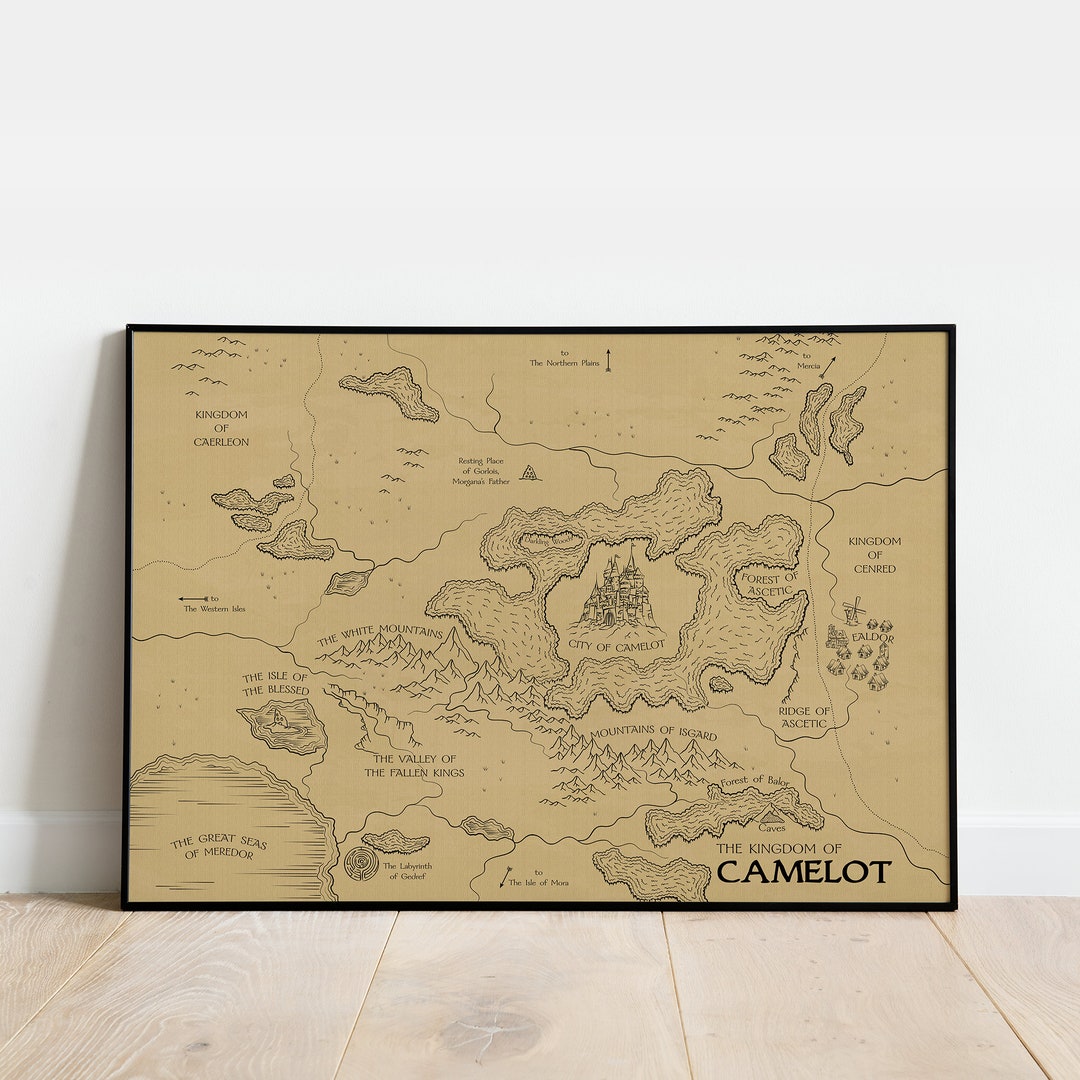 Map of Camelot: Merlin - Etsy